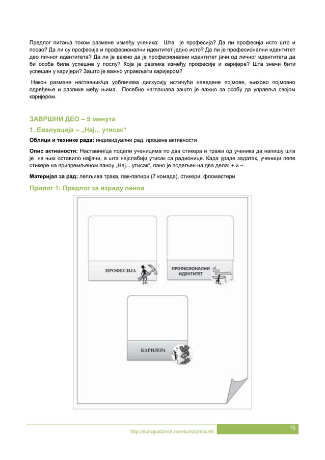 Profesija profesionalni identitet i karijera | PDF