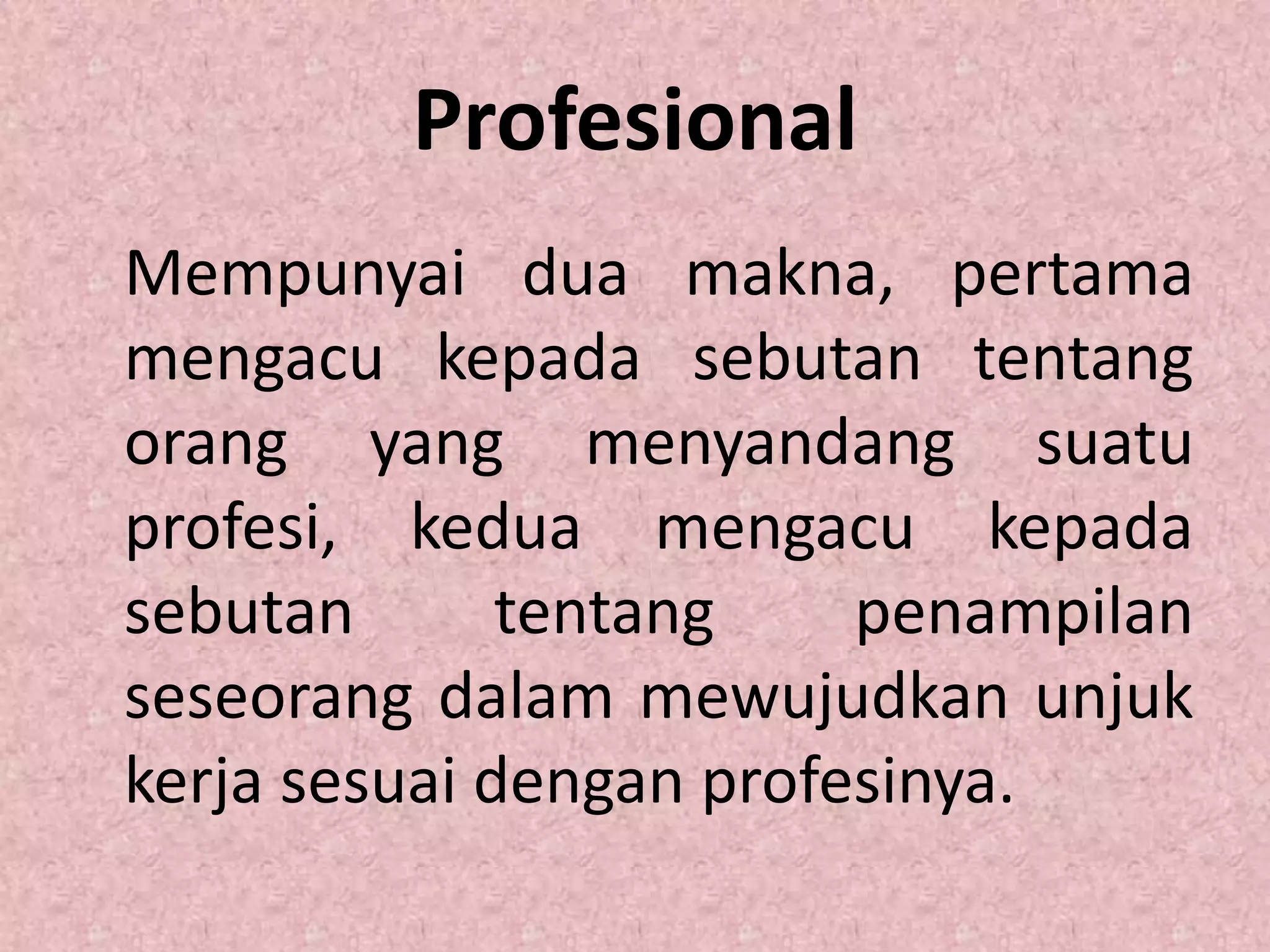 Profesi keguruan | PPTX