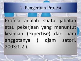 Profesi keguruan | PPTX