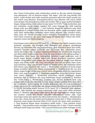 Profesi notaris sebagai jabatan terhormat | PDF