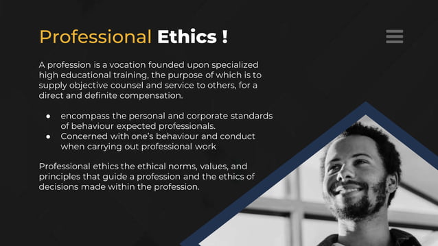 Characteristics of professional in professional ethics | PDF