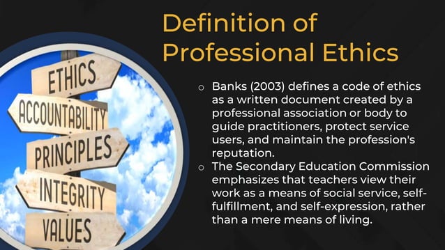 Characteristics of professional in professional ethics | PDF