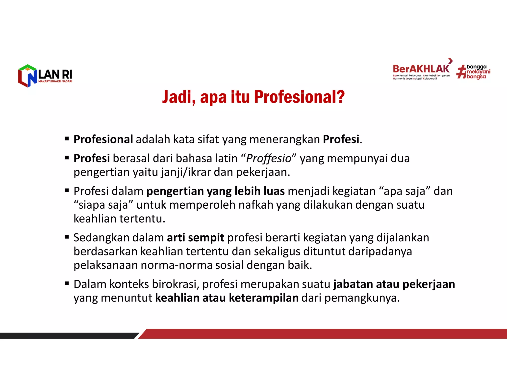 Profesionalisme ASN | PDF