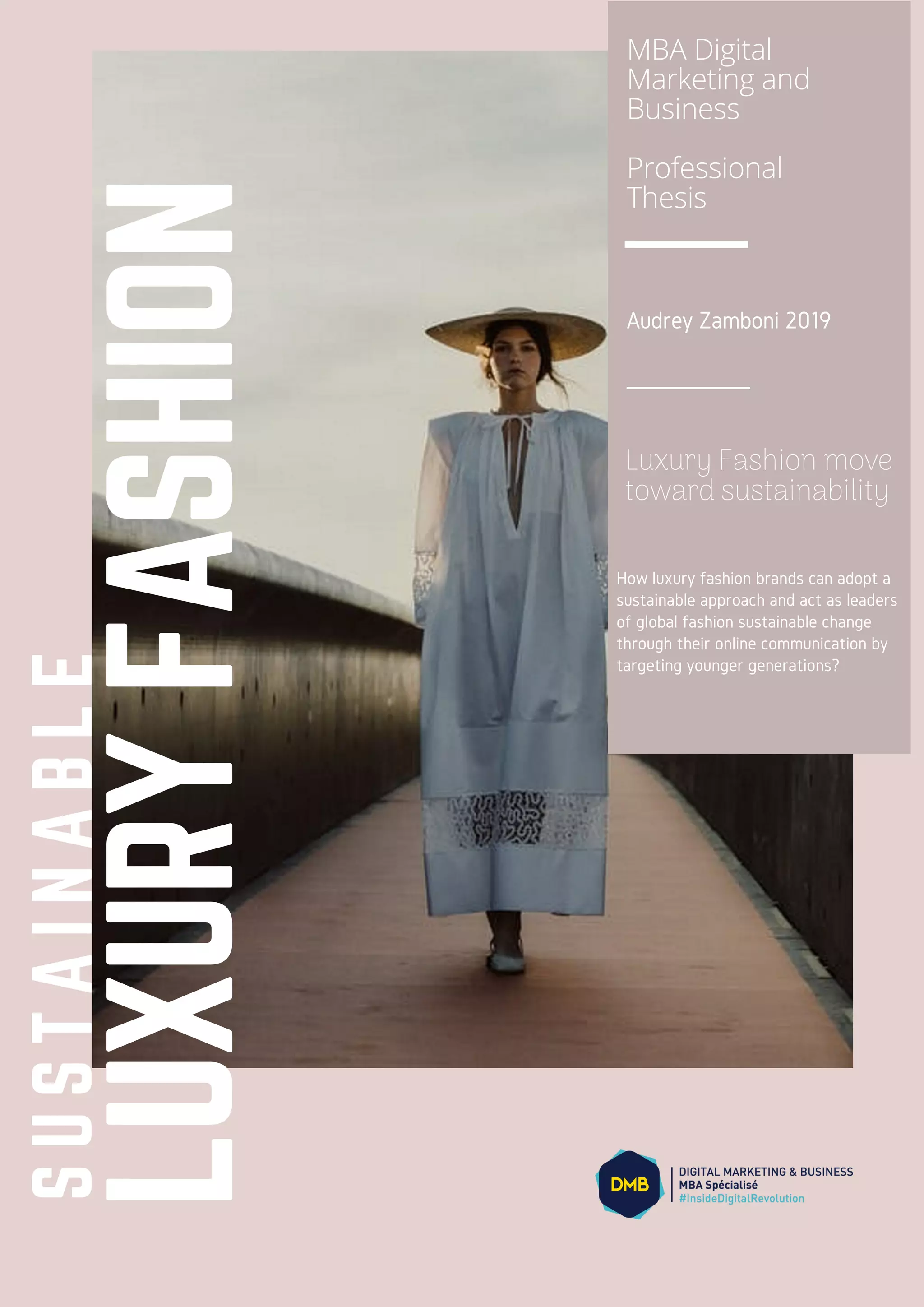 Professional thesis - sustainable luxury fashion - Audrey Zamboni ...