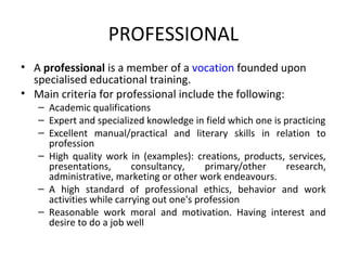 Professional | PPT