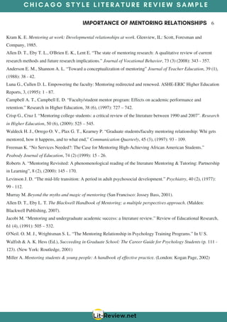 Professional Chicago Style Literature Review Sample | PDF | Resume ...