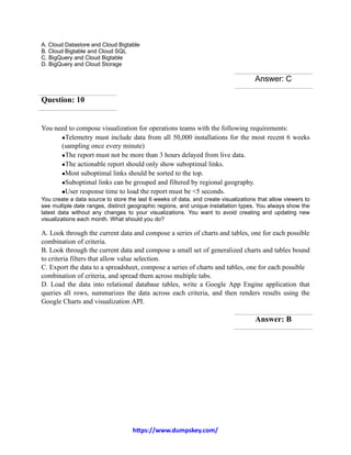 Google Professional-Data-Engineer Cheat Sheet PDF ~ Brain Dumps | PDF