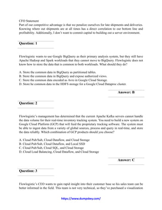 Google Professional-Data-Engineer Cheat Sheet PDF ~ Brain Dumps | PDF