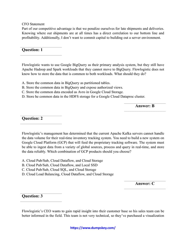 Google Professional-Data-Engineer Cheat Sheet PDF ~ Brain Dumps | PDF