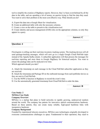 Google Professional-Data-Engineer Cheat Sheet PDF ~ Brain Dumps | PDF