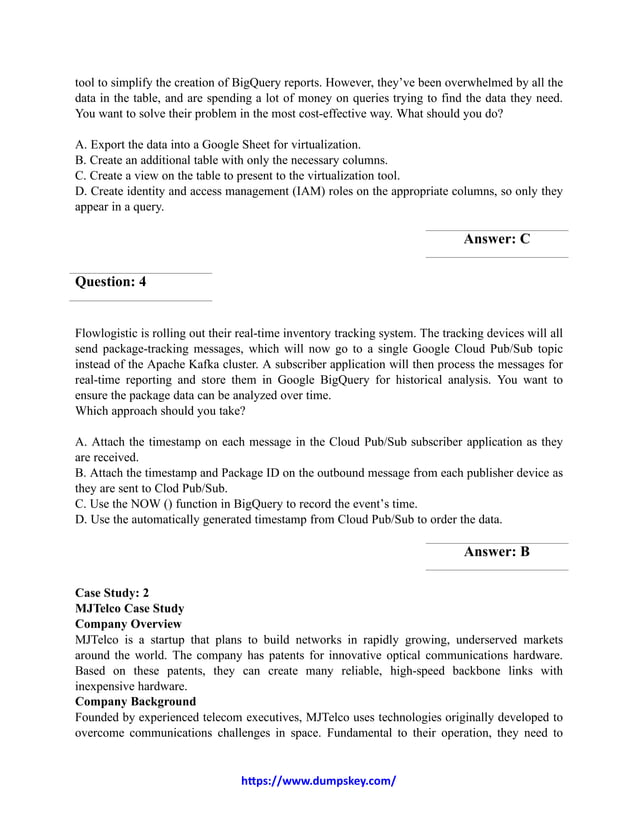 Google Professional-Data-Engineer Cheat Sheet PDF ~ Brain Dumps | PDF