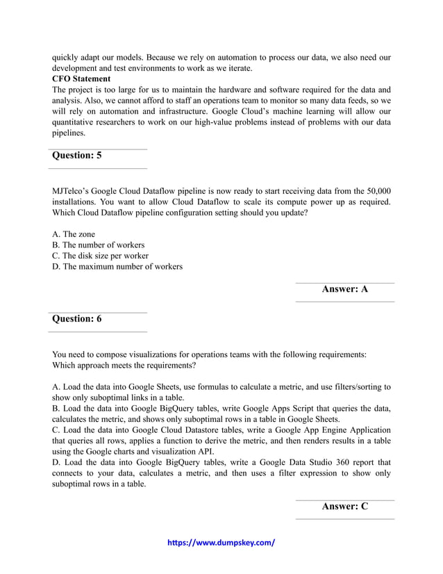 Google Professional-Data-Engineer Cheat Sheet PDF ~ Brain Dumps | PDF