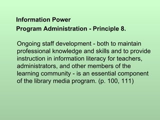 Professional Development - School Library Media Centers | PPT