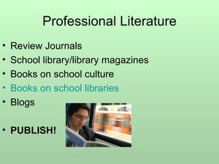Professional Development - School Library Media Centers | PPT