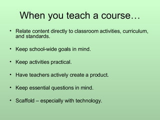 Professional Development - School Library Media Centers | PPT | Free ...