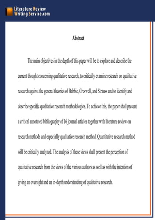 Professional Dissertation Literature Review | PDF