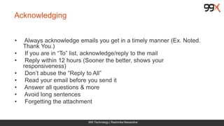 Professional Etiquette - Communication, Grooming, Email and Workplace ...