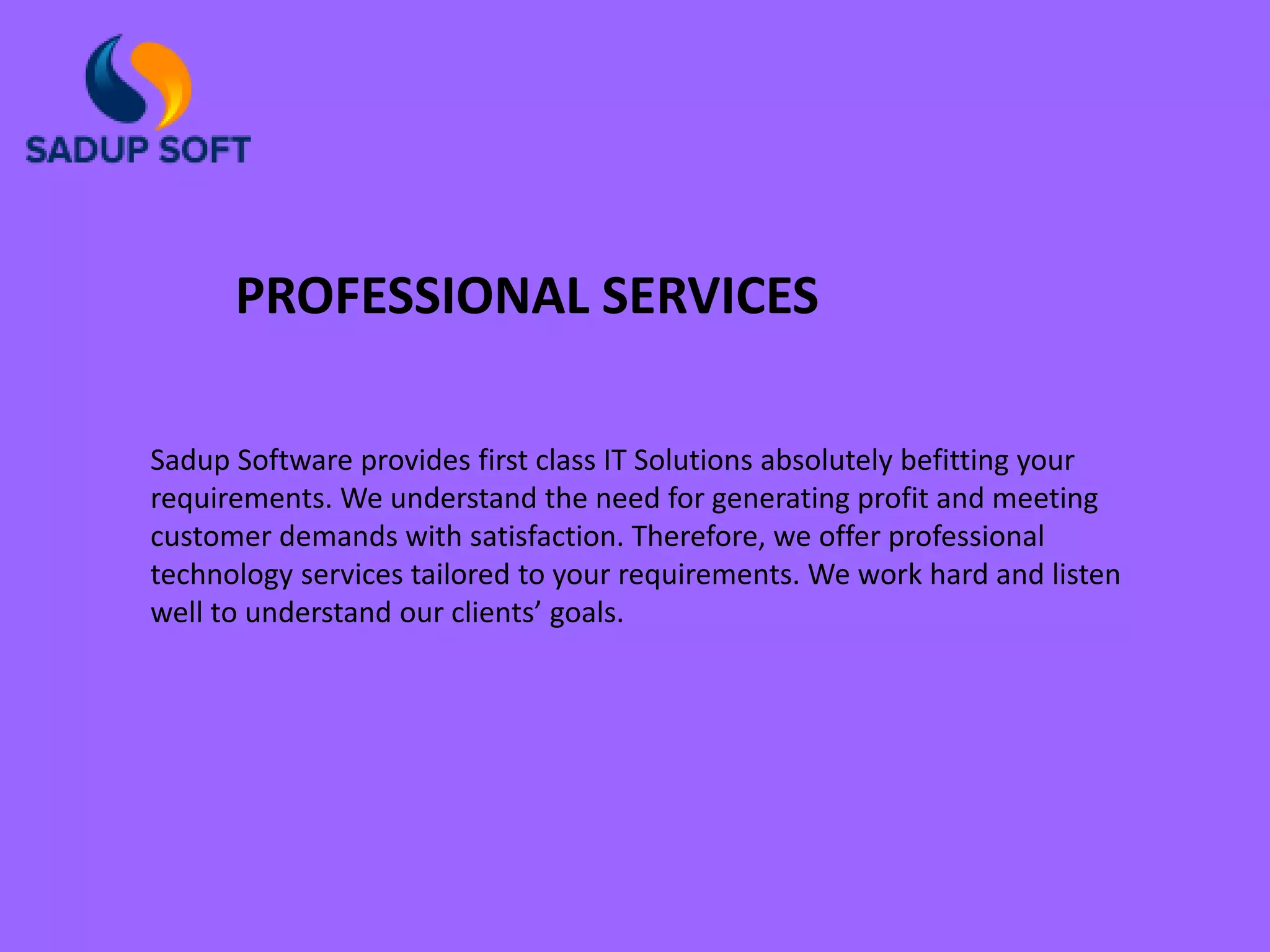 Professional services | PPT