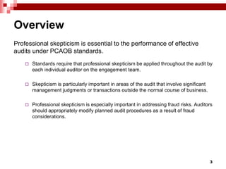Professional Skepticism Panelist Discussion | PPT