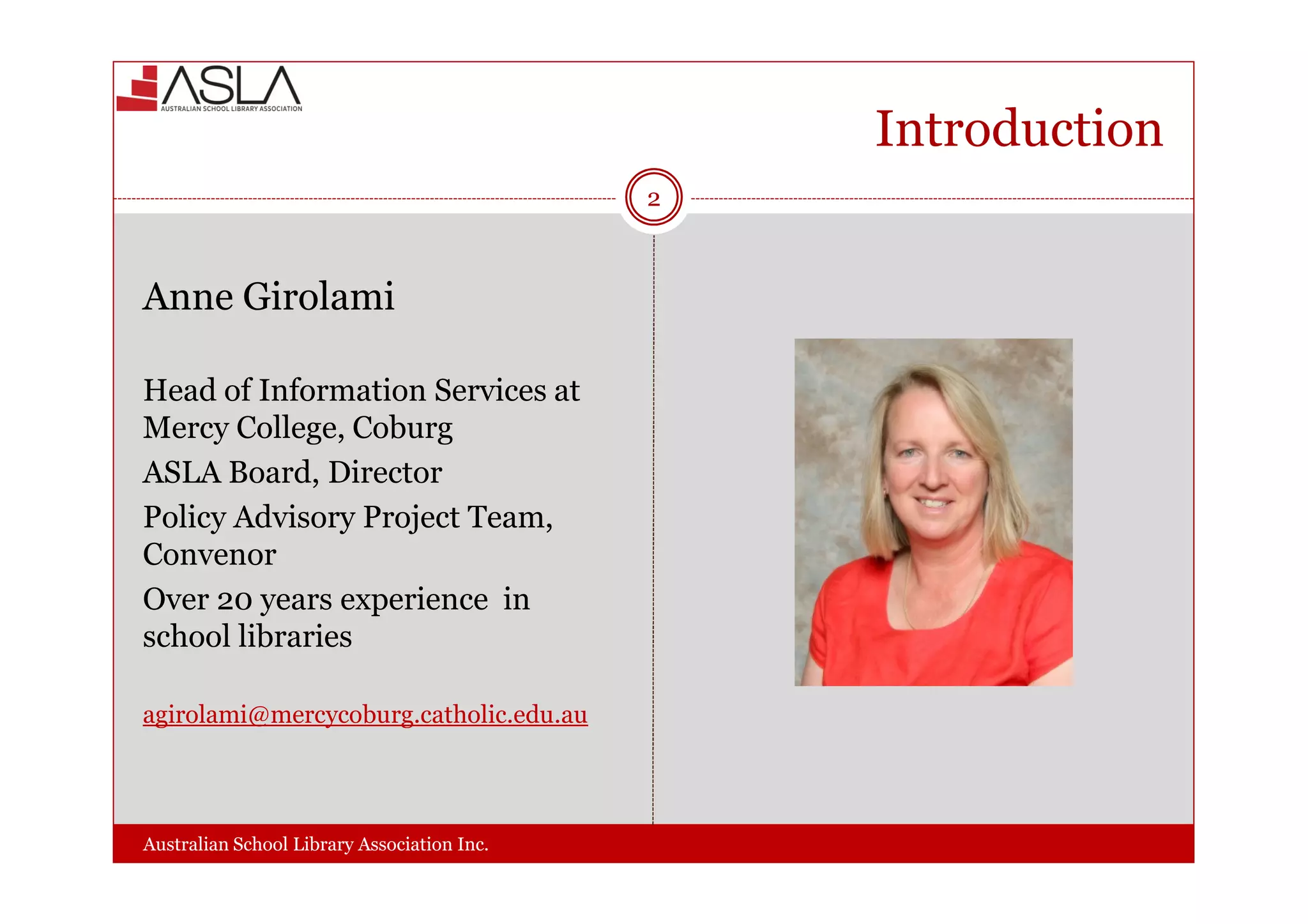 Australia Professional Standards for Teachers: Teacher Librarian ...