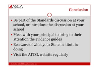 Australia Professional Standards for Teachers: Teacher Librarian ...