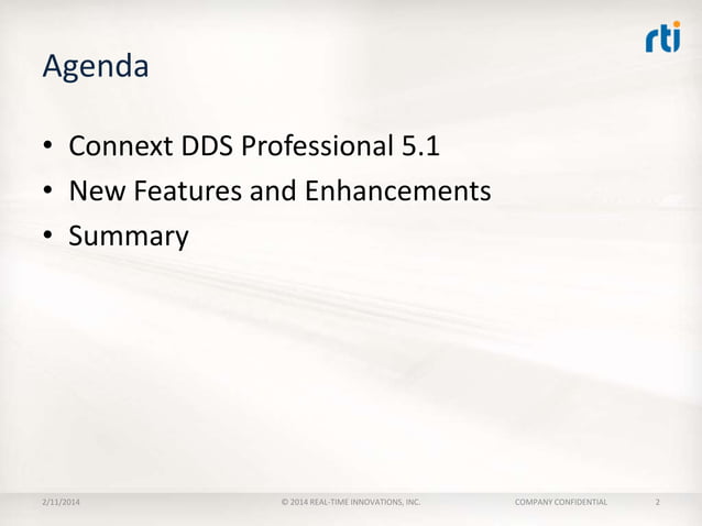 Connext DDS Professional 5.1.0 Overview | PPT