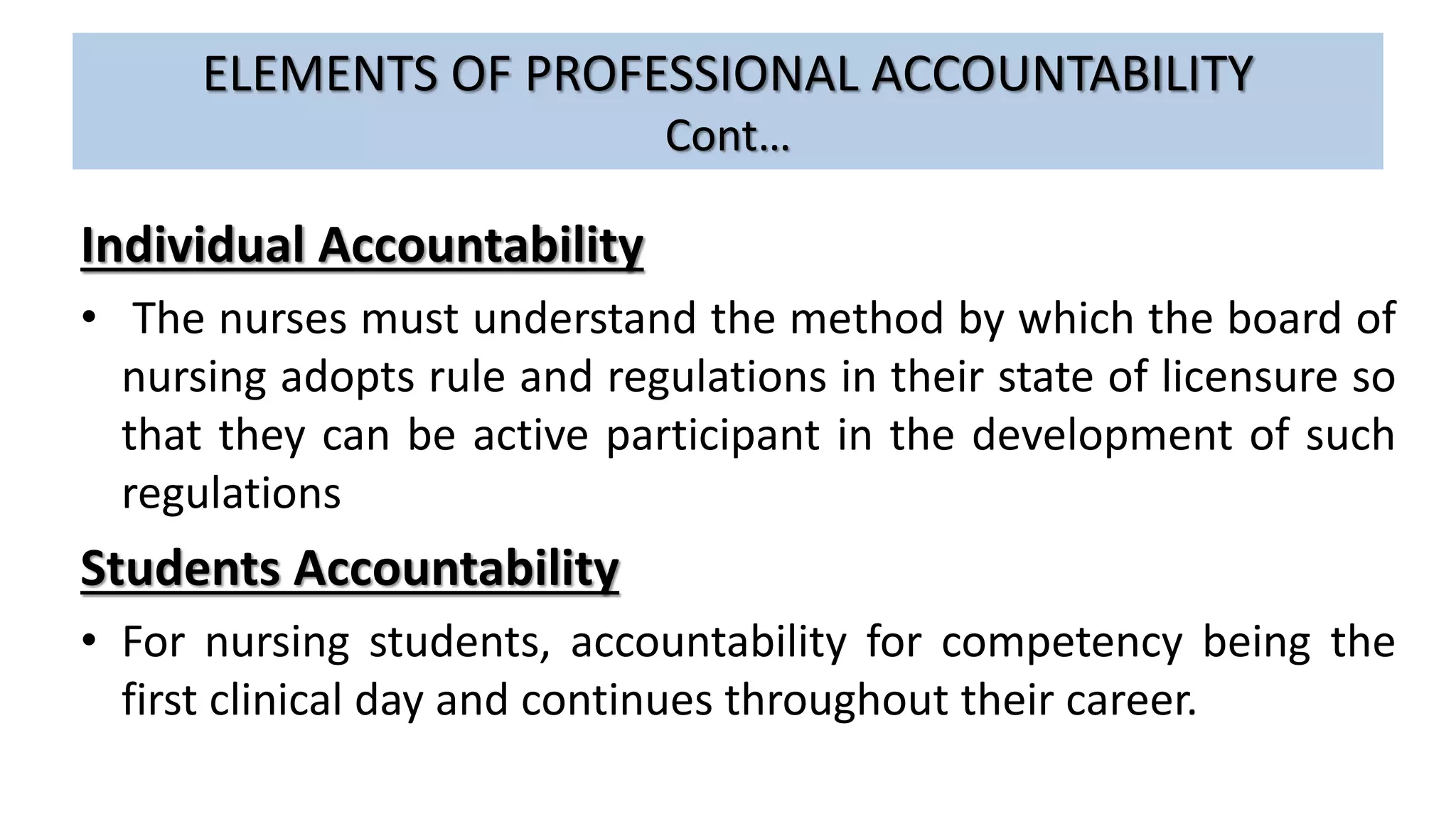 Professional accountability | PPTX