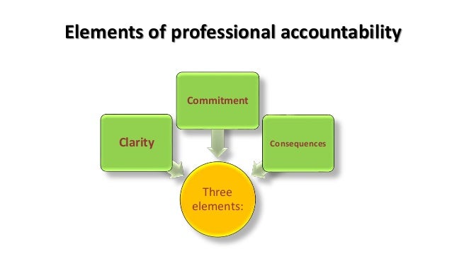 Professional accountability