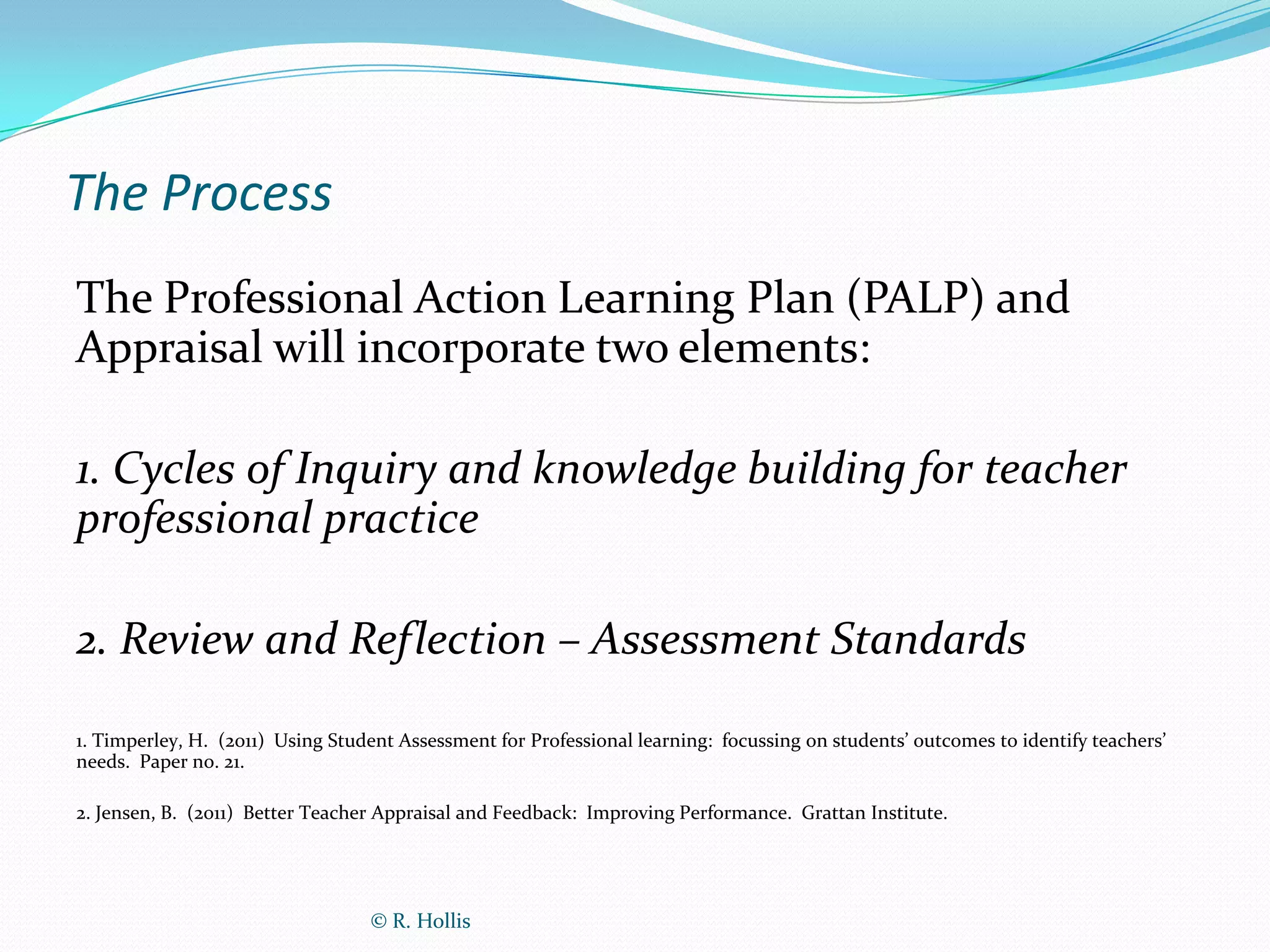 Professional action learning plan and portfolio | PPTX