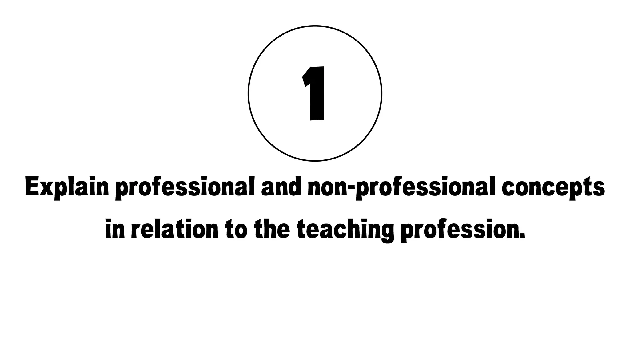 Professional and non professional | PDF