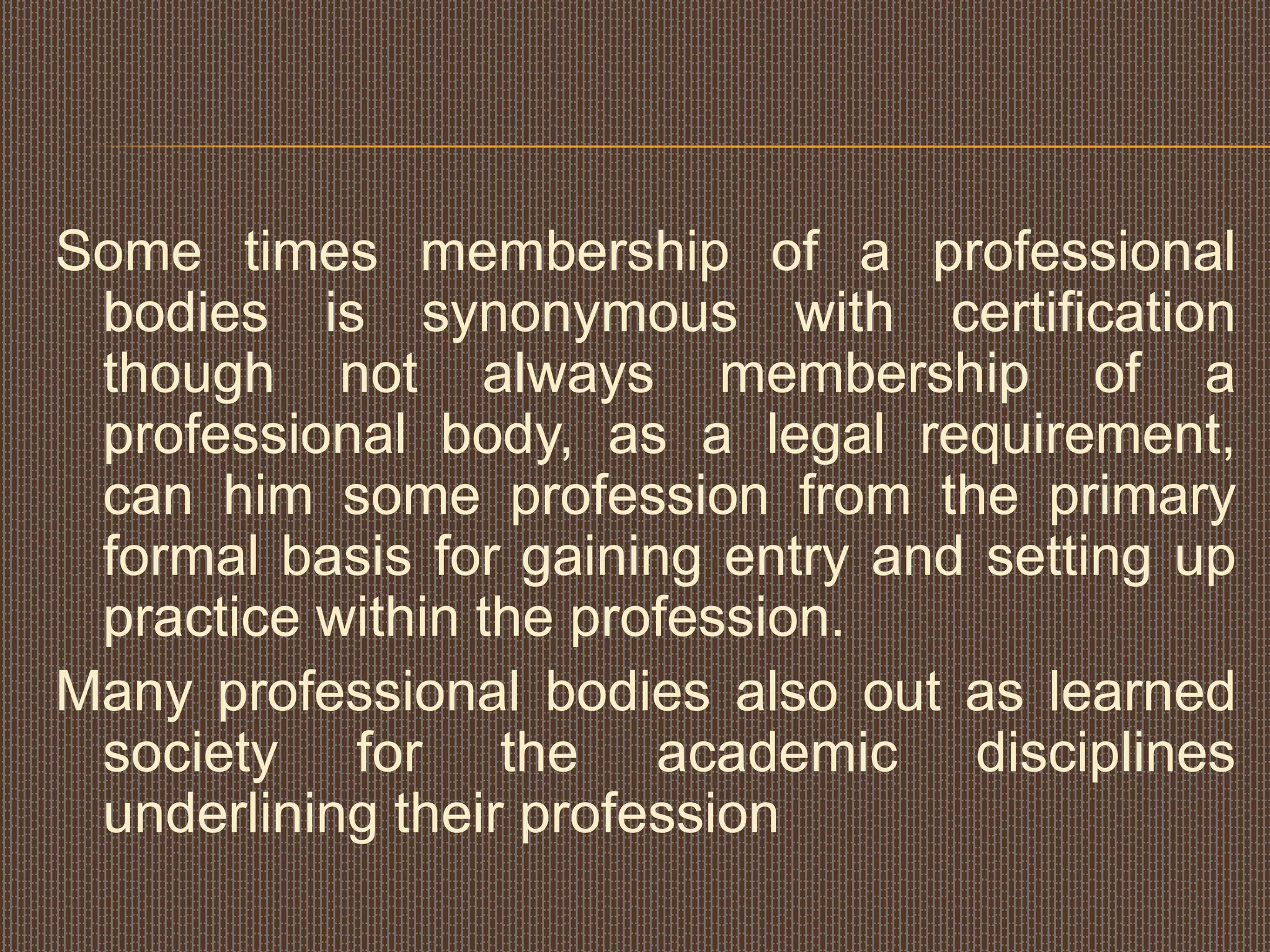 Professional associations | PPTX
