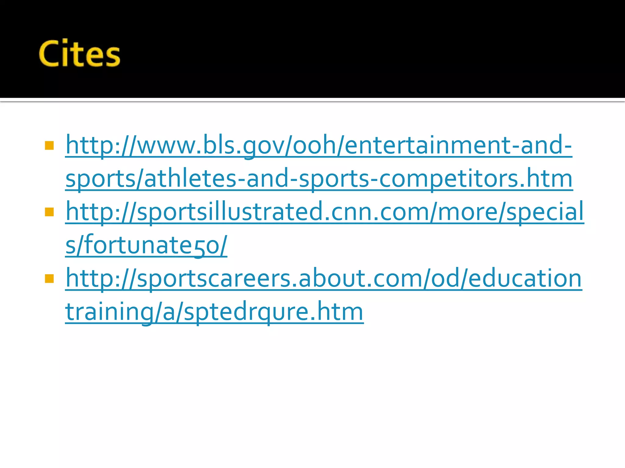 Professional athlete powerpoint | PPTX