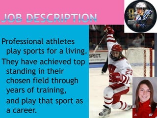 Professional athlete powerpoint | PPTX