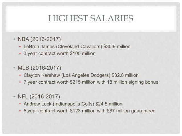 Professionalathletessalaries | PPT