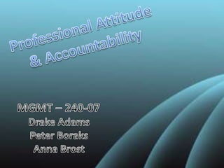 Professional attitude (1) | PPTX