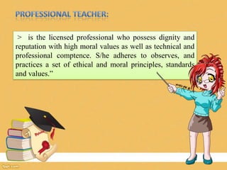 Professional attributes of a Teachers | PPTX