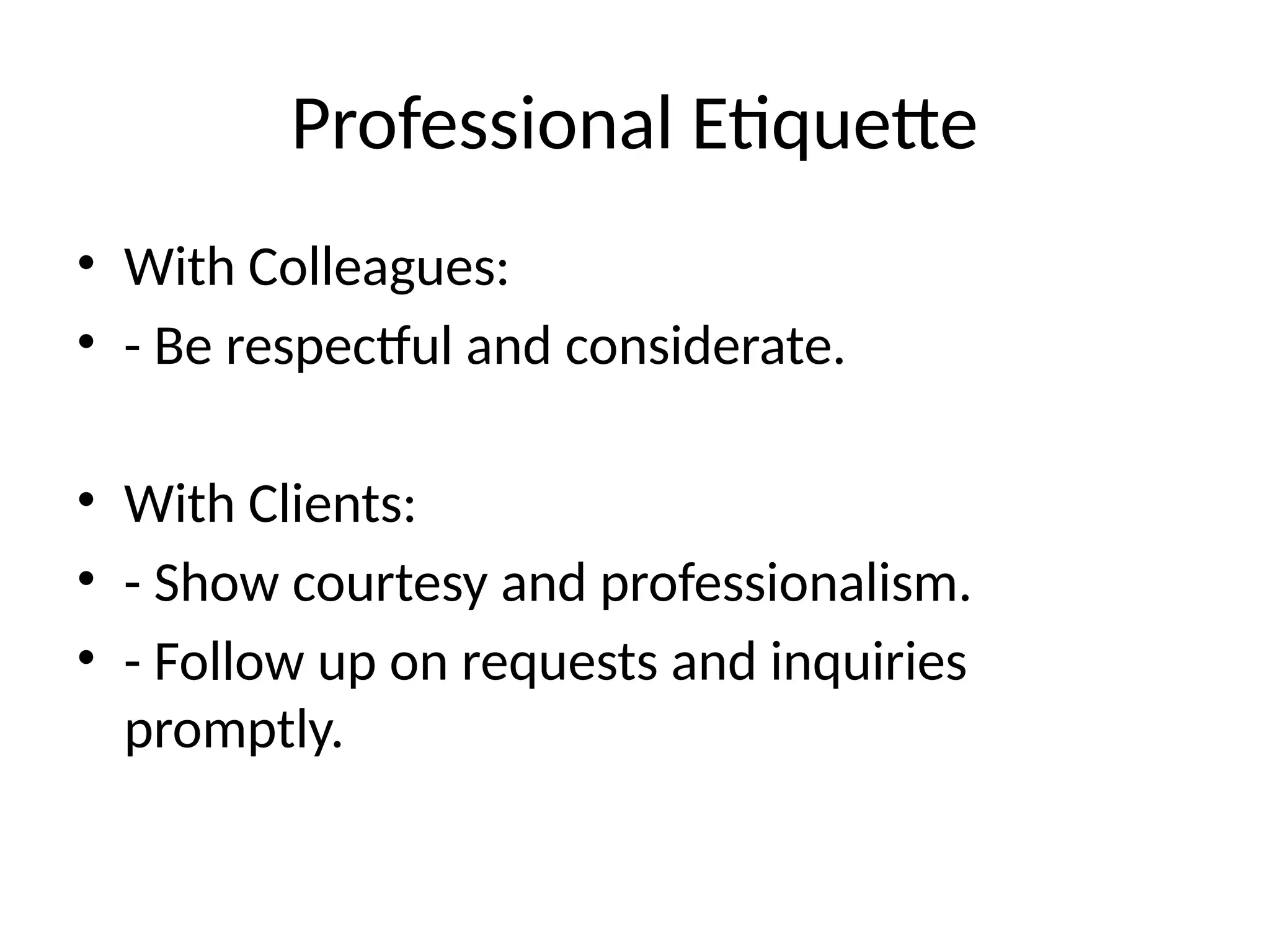 Professional Behavior and Ethics Presentation | PPTX