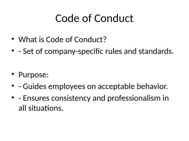 Professional Behavior and Ethics Presentation | PPTX