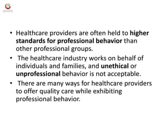 Professional behaviour, Quiet environment in laboratory and OSHA ...