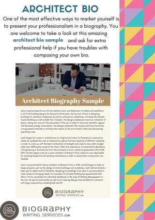 A Great Collections of Bio Samples That Stand Out | PDF | Resume ...