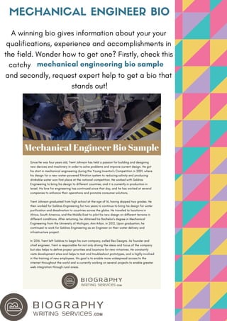 A Great Collections of Bio Samples That Stand Out | PDF | Resume ...