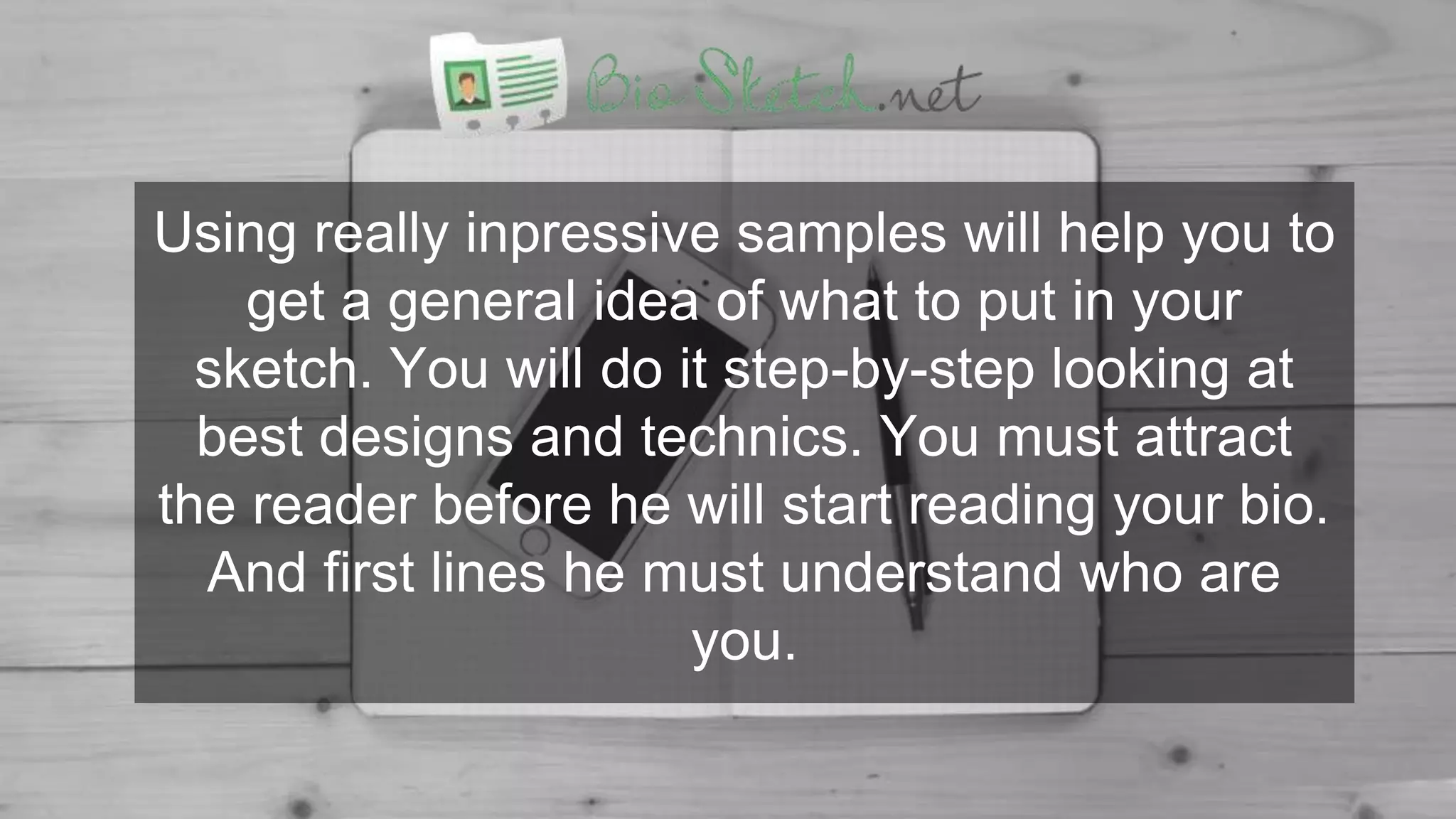 Professional Biosketch Examples For Everyone | PPTX