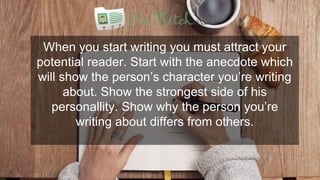 Professional Biosketch Examples For Everyone | PPTX