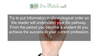 Professional Biosketch Examples For Everyone | PPTX