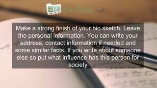 Professional Biosketch Examples For Everyone | PPTX