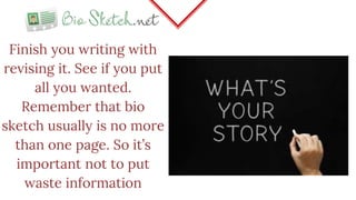 Professional Biosketch Examples For Everyone | PPTX