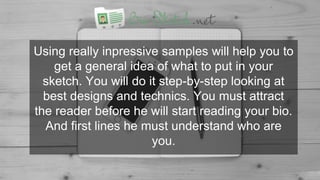 Professional Biosketch Examples For Everyone | PPTX