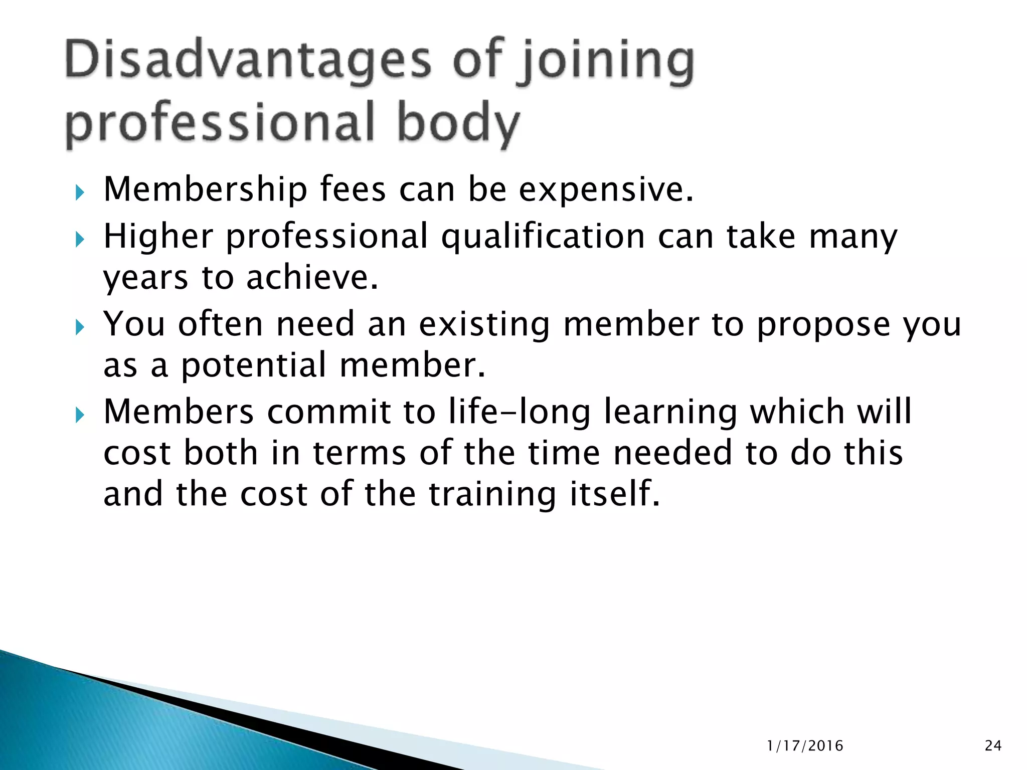 Professional bodies in it | PPTX