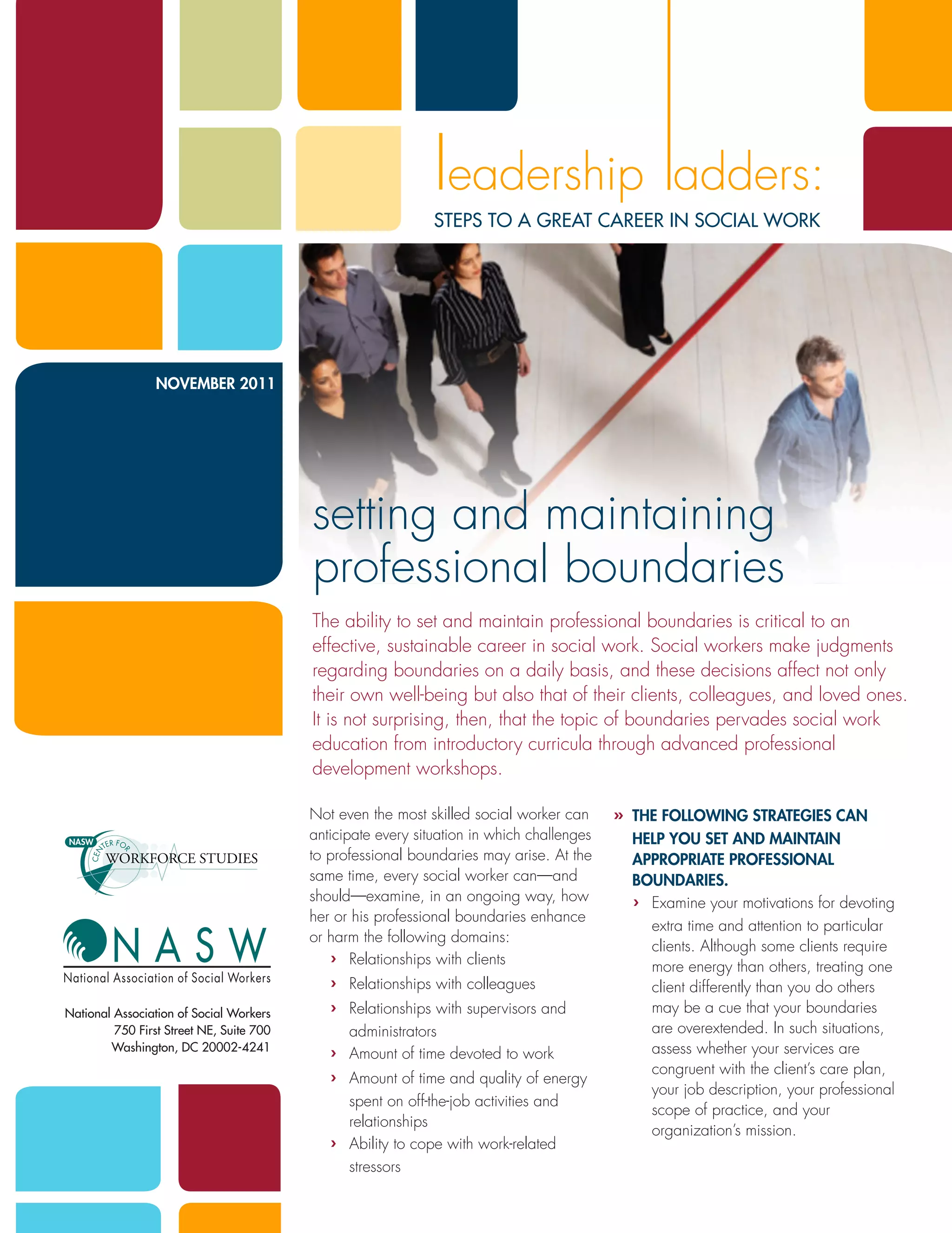 Setting & Maintaining Professional Boundaries | PDF