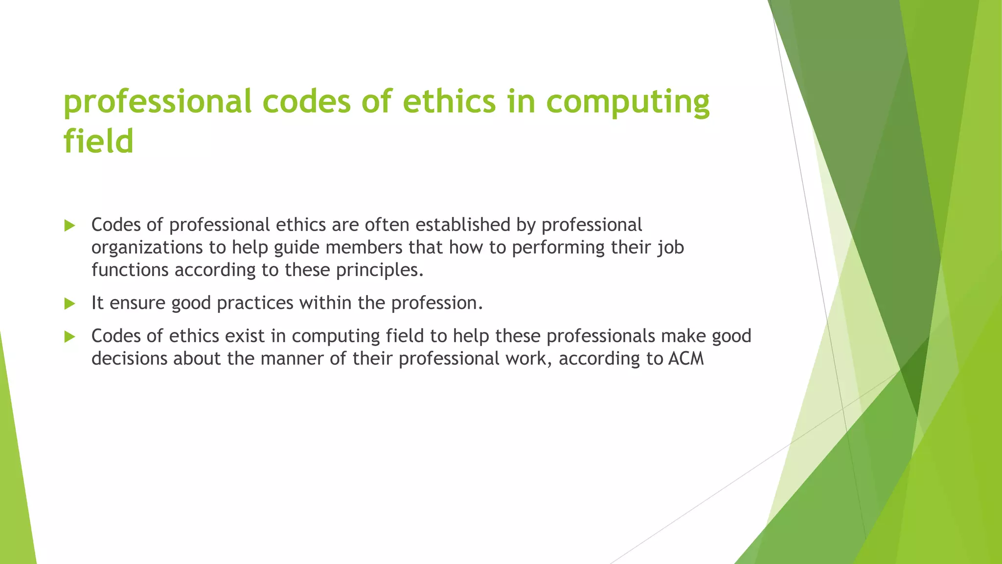 Professional code of Ethics | PPTX